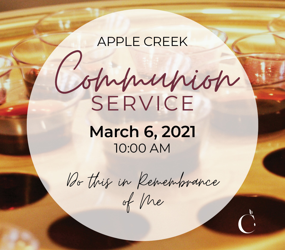 Communion Service – Apple Creek SDA Church